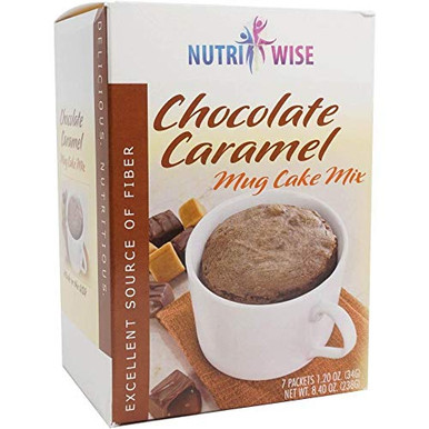 NutriWise - High Protein Diet Mug Cake Mix | 7/Box | Low Cal, Gluten ...