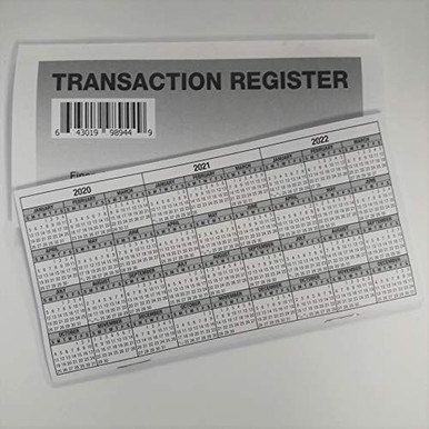 6 - Checkbook Registers - 2020-21- 22 Calendar - Transactions Checking ...