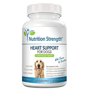 Nutrition Strength Heart Support for Dogs with Taurine Carnitine ...