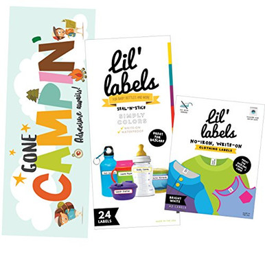 Camp Labels Value Pack - Write On Name Labels, Waterproof Labels for ...