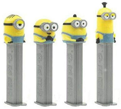 PEZ Minion 2 Despicable Me 4 Pack Otto Bob Kevin and Stuart Pez ...