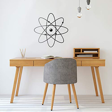 Vinyl Wall Art Decal Atom 23 x 23 Modern Science Home Apartment ...