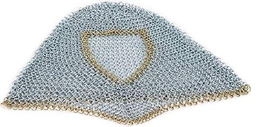 Mythrojan Chainmail Coif Medieval Knight Renaissance Armor Chain Mail Hood Viking LARP 16 Gauge ...