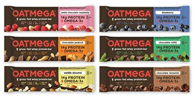 Oatmega Nutrition Bars Variety 6 Pack, 6 Different Flavors, Pack of 6 ...