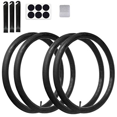 Calvana (4 Pack) 20 x 1.75/2.125 Replacement Inner Tubes with Tire ...