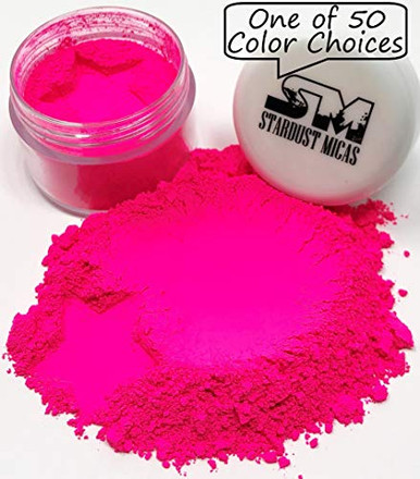 Stardust Mica Neon Pigment Powder Dye for Soap Making Slime Coloring ...