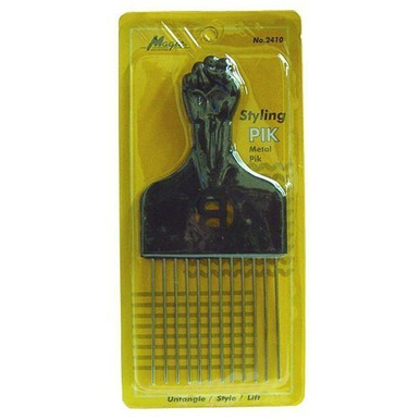 Afro Hair Pik Afro Styling Pick Metal 2410 Untangle Style Lift 1 Pack ...
