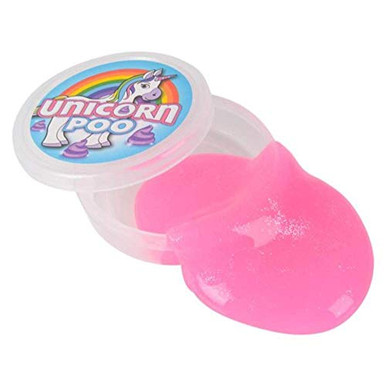 Kicko Unicorn Poo Putty 3 Inch Pink Glitter Slime 12 Pack of Fluffy ...