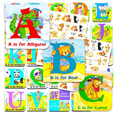 Animal ABC Board Books Set Toddlers Babies -- Pack of 24 "My First ...