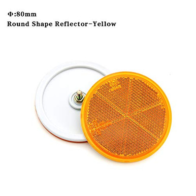 2Pcs 314 Inch Round Warning Reflectors for Car Truck Bike Boat Trailer ...