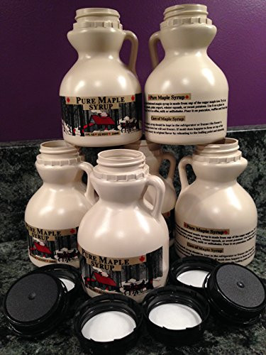 Empty Maple Syrup Jugs Half Pint 8 FL OZ Each Case of 6 Containers ...