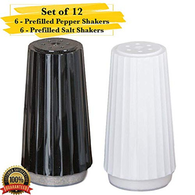 MM Foodservice Prefilled Disposable Salt and Pepper Shaker Classic ...