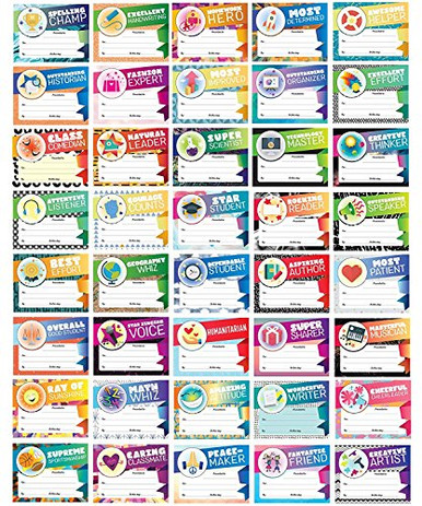 Student Recognition - 40-Pack 40 Designs Student Award Certificates ...
