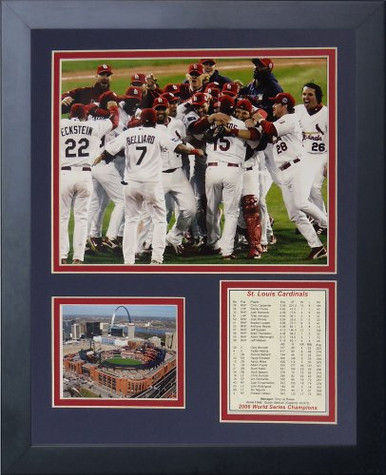 Legends Never Die 2006 St Louis Cardinals Field Celebration Framed ...
