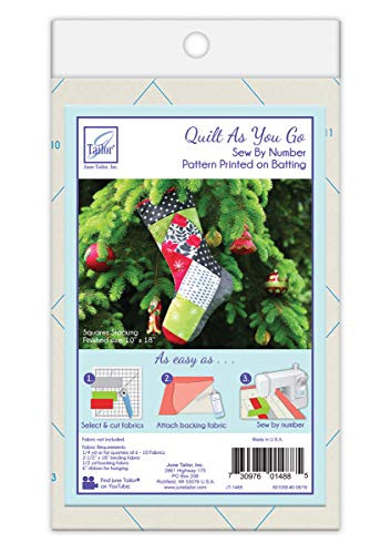 June Tailor Quilt As You Go Holiday Stocking Square Sew by Number ...