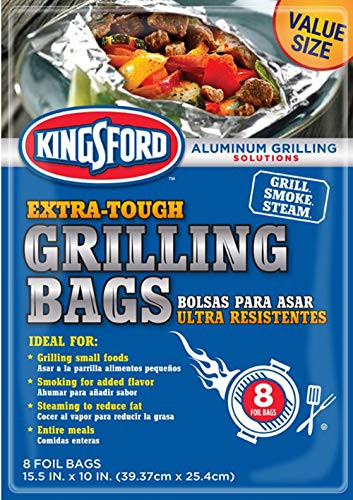 Kingsford Extra Tough Aluminum Grill Bags, for Locking in Flavors ...