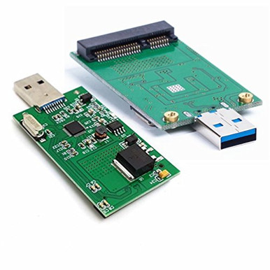 INTEFIRE mSATA Adapter, mSATA to USB Adapter, USB to mSATA Reader (No ...