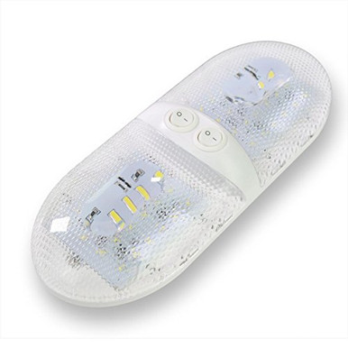 Leisure LED Euro Dome Light Fixture Double 921 Wedge 550 Lumen 12V Cool ...