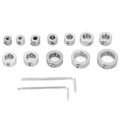 FTVOGUE Drill Bit Depth Stop Collar Kit Set 12pcs 3-16mm Stainless ...