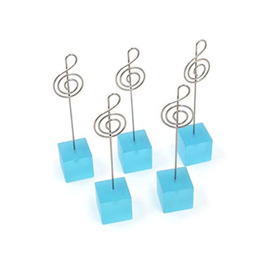 MTMTOOL 5 Pack Square Base Card Holders Note Paper Memo Clip Display ...