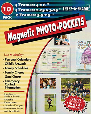 Special 10 Piece Set of Freez-A-Frame Magnetic Picture Frames / Photo ...