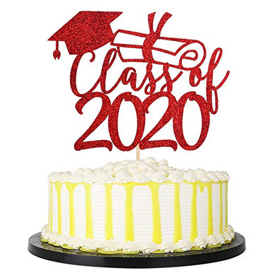 PALASASA Class of 2020 Cake Topper 2020 Congrats Grad Cake Topper for ...