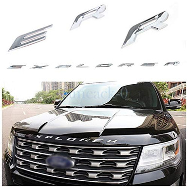 ABS Hood Emblem Letters Fit for Ford Explorer 20112020 Front Hood ...