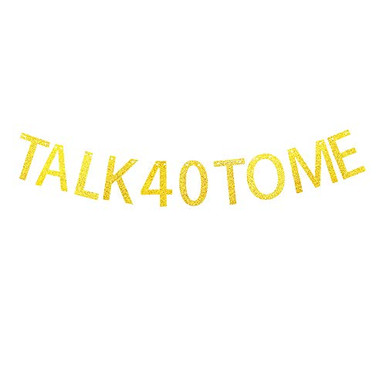 Talk 40 to me Banner for 40th Birthday Party Decorations Funny Special ...