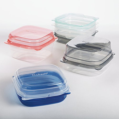 Mix & Match 10 Piece Container Set by Fit & Fresh, Space-Saving ...