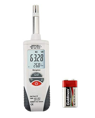 Mengshen Digital Psychrometer Handheld Backlight Temperature Humidity ...