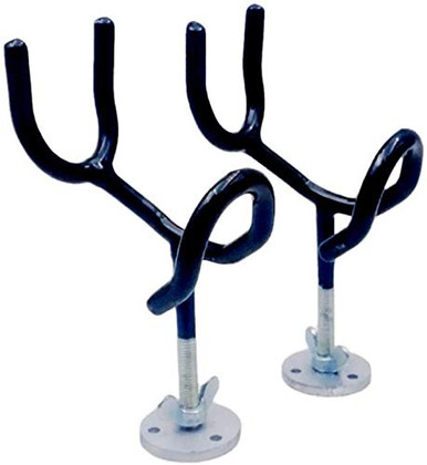 Sure Grip Steel Rod Holder with Mounting Base and 4-Inch Stem, Black ...