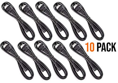 10 Pack Non Polarized Power Cord from BRENDAZ 2 Slot Power Cable NEMA ...