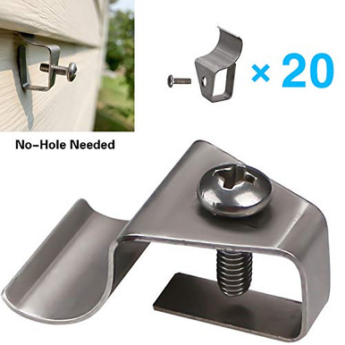 Vinyl Siding Clips Hooks No-Hole Needed Siding Screws Hanger for ...