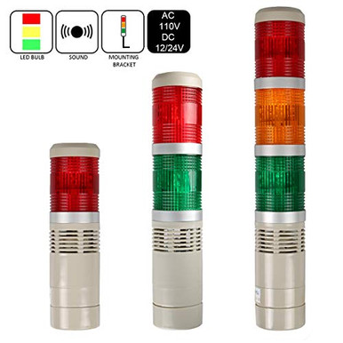 LUBAN Industrial Signal Light Tower, Column LED Alarm Tower Lamp Light ...