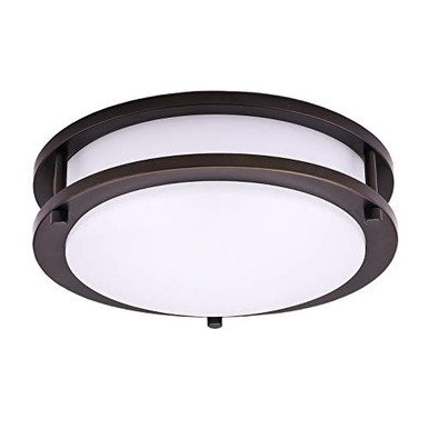 OSTWIN 10 Inch LED Flush Mount Ceiling Light 16W (100W Eqv) Dimmable ...