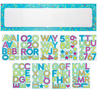 Juvale Customizable Banner - 10-Piece Custom Banner Kit - DIY Letter ...
