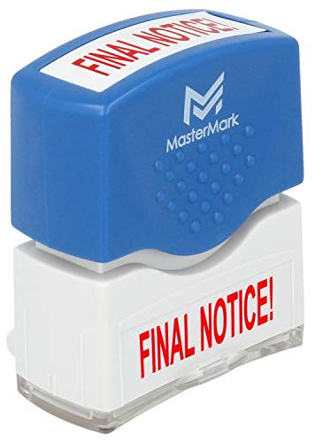 Final Notice Stamp MasterMark Premium Pre-Inked Office Stamp ...