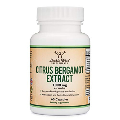 Citrus Bergamot Capsules 1000 mg per Serving Patented Bergamonte Vegan ...