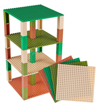 Strictly Briks Classic Baseplates 6" x 6" Brik Tower 100% Compatible ...
