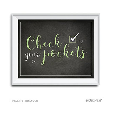 Andaz Press Laundry Room Wall Art Decor Chalkboard Print Check Your ...