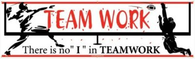 NMC BT24 Motivational and Safety Banner, Legend "TEAM WORK - There Is ...
