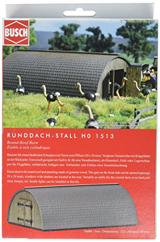 Busch 1513 Round Roof Barn HO Structure Scale Model Structure ...