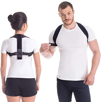 Upper Back Posture Corrector Brace and Clavicle Support - Hunched Back ...