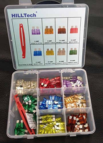 US Grade 120 PCS w/Puller Fuse Kit Set Assorted, 3A, 5A, 7.5A, 10 A, 15 ...