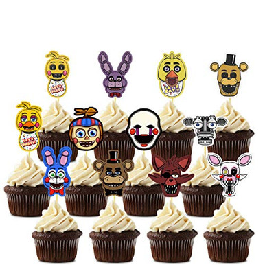 Cake Decorations for Five nights at Freddys Cupcake Toppers Fnaf Happy ...