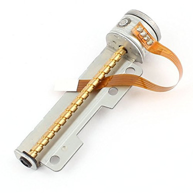 Uxcell DC3-6V 2 Phase 4 Wire Micro-Step Stepper Motor, 50mm x 3mm Screw ...