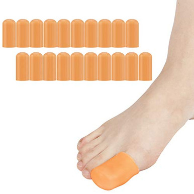 20 Pieces Gel Toe Cap Silicone Toe Protector Toe Cover for Big Toes ...