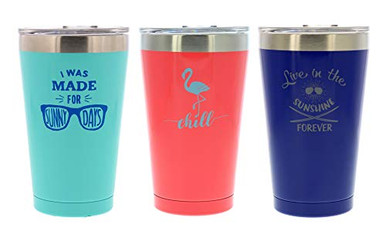 Reduce Stainless Steel Tumbler Pint Set with Lids, 3 Pack Say Goodbye ...