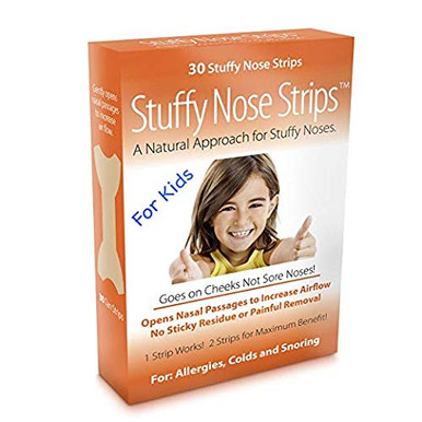 STUFFY NOSE SOLUTIONS Stuffy Nose Strips For Kids 30ea Goes on Cheeks ...
