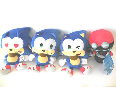 Sega Sonic The Hedgehog X Sonic and Orbot 4 Plush Doll Set 8 ...